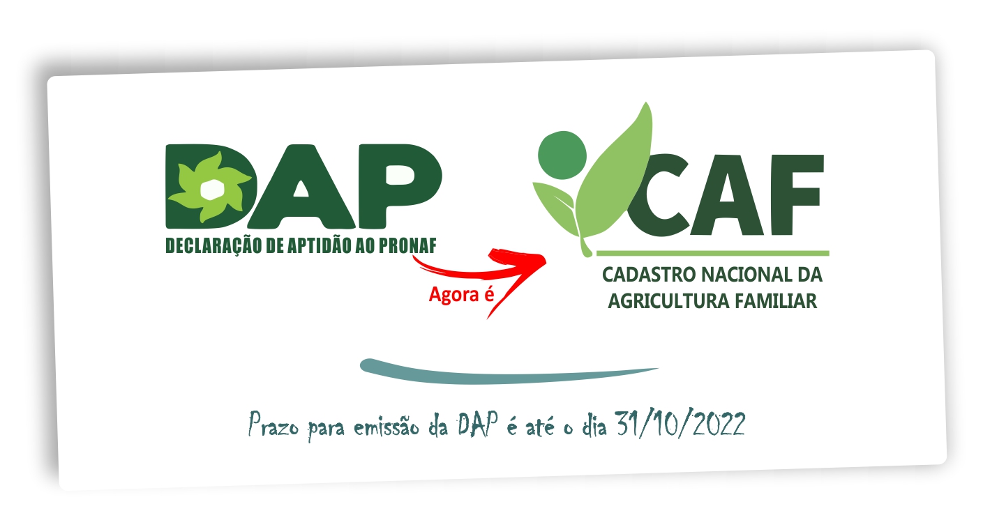 DAP agora é CAF – Entenda a operacionalização do Cadastro Nacional da ...
